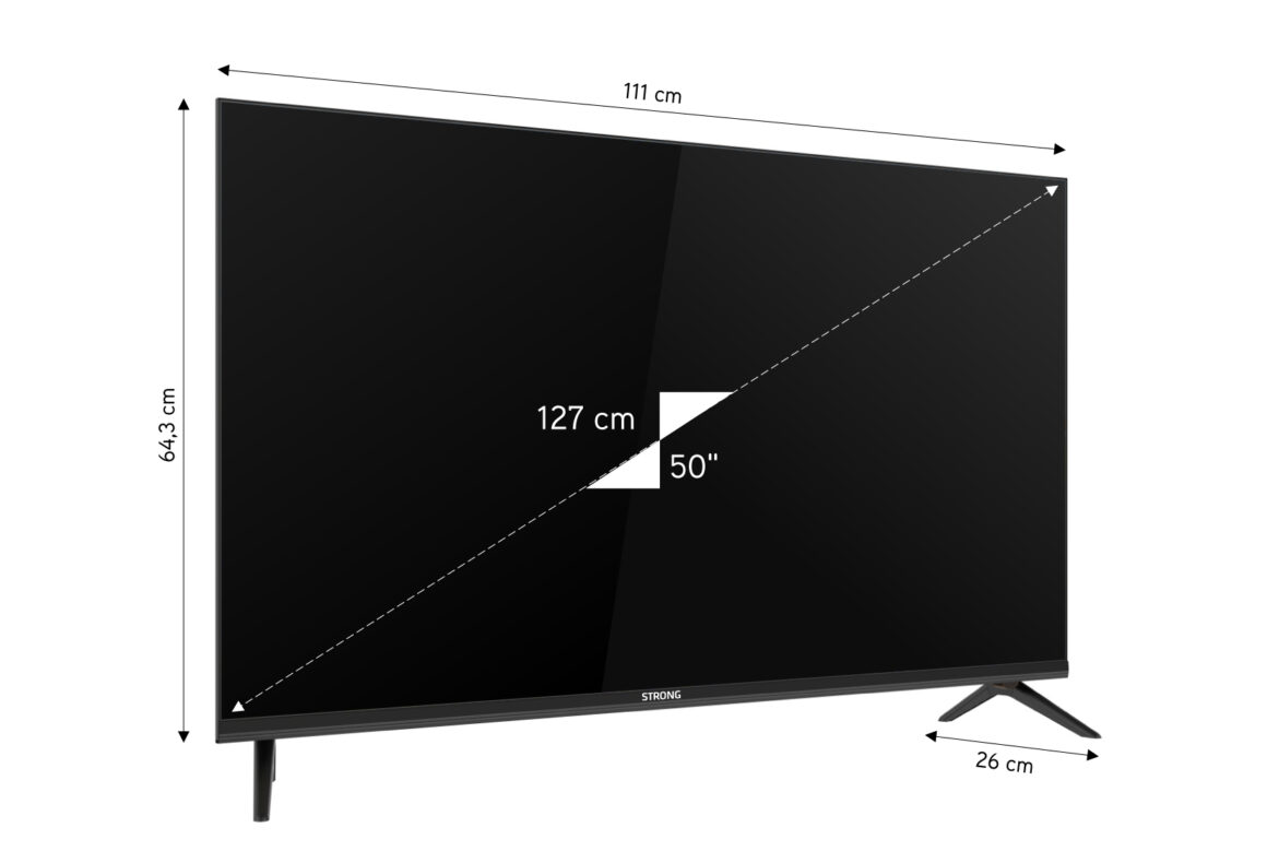 STRONG ML50EW8000F 50’’ 127cm Ekran FRAMELESS 4K Ultra HD Whale TV LED ...